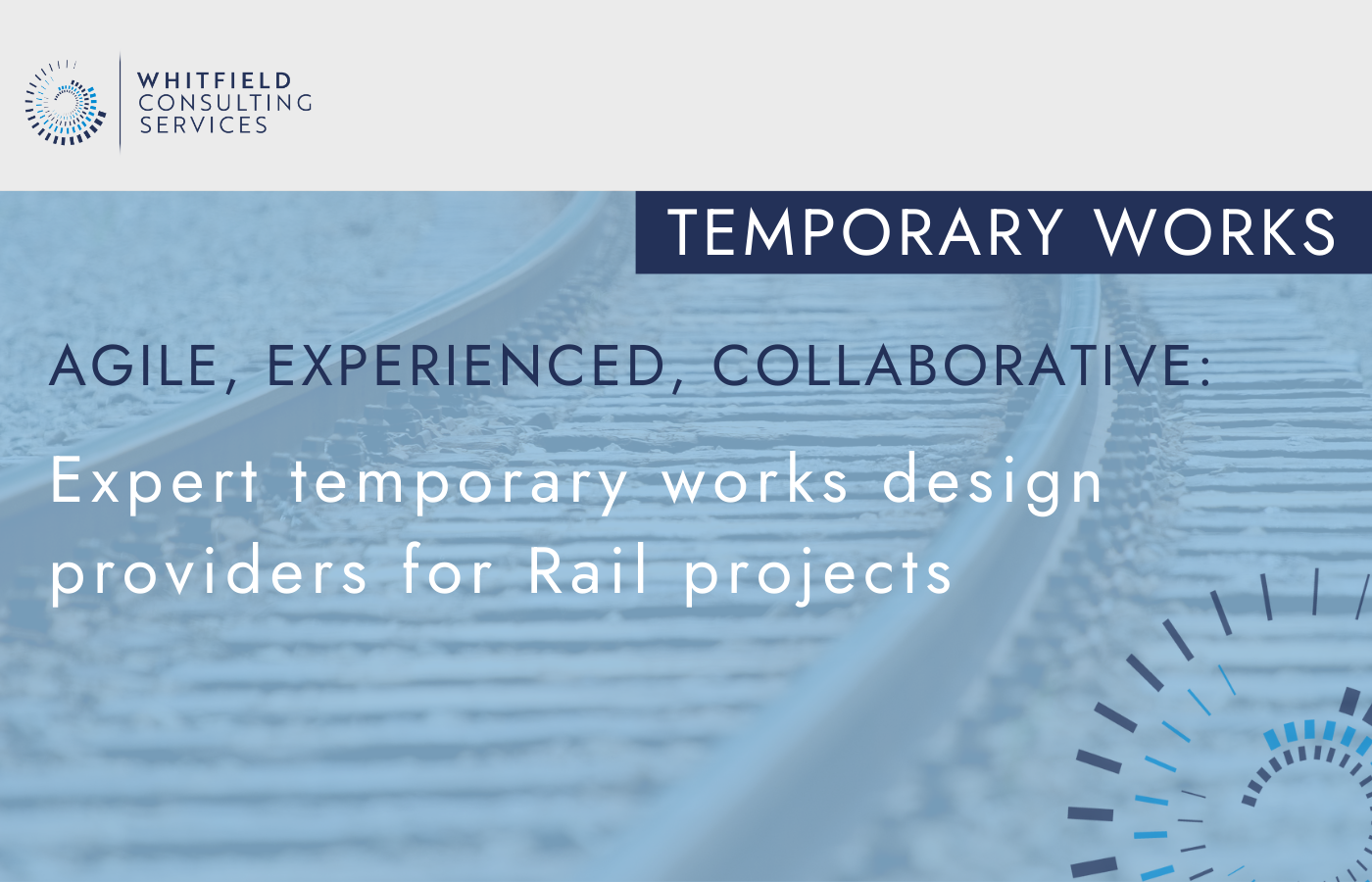 Expert temporary works design for rail projects